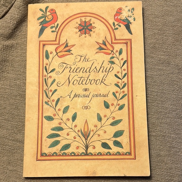 Office | The Friendship Notebook Tan And Green Journal | Poshmark